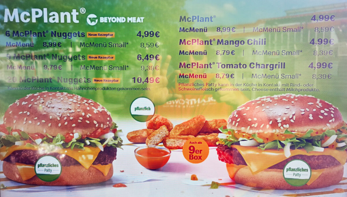 McPlant Burger & Nuggets im Test: Optionen bei McDonald's